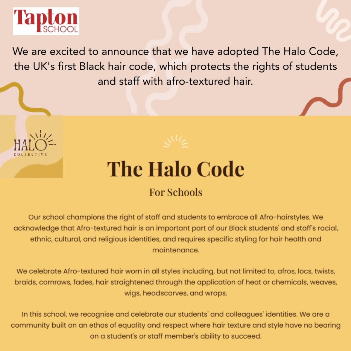 Tapton School - The Halo Code